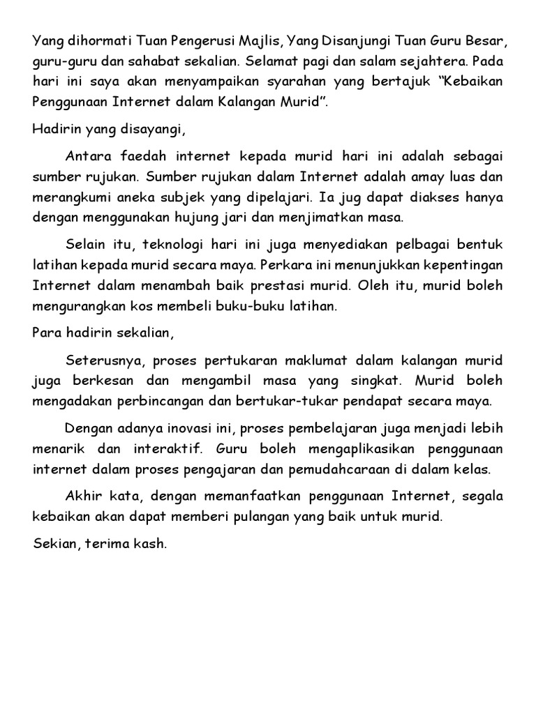 Skrip Syarahan | PDF