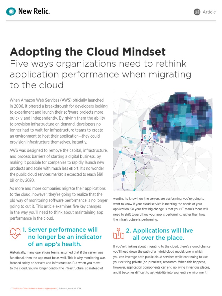 Adopting Cloud Mindset | PDF | Cloud Computing | Amazon Web Services