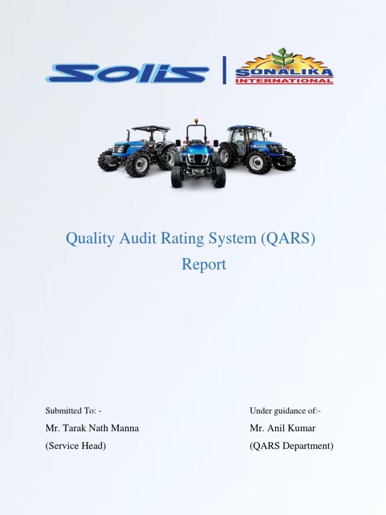 Quality Audit Rating System (Report) 1 | PDF