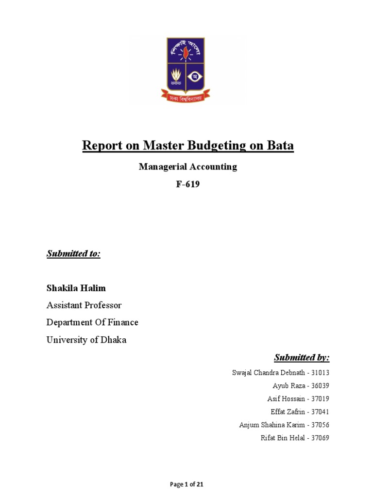 Managerial Accounting | PDF | Expense | Budget