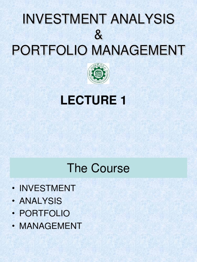 Investment Analysis & Portfolio Management | PDF | Investing | Stocks