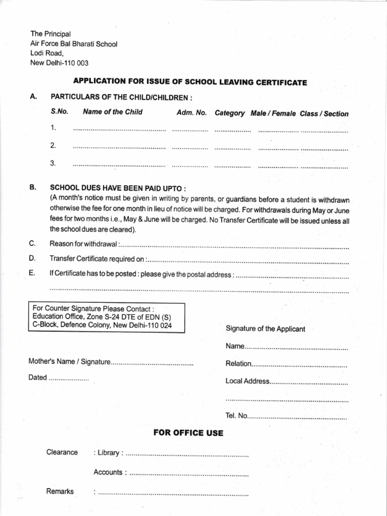 Important Form | PDF