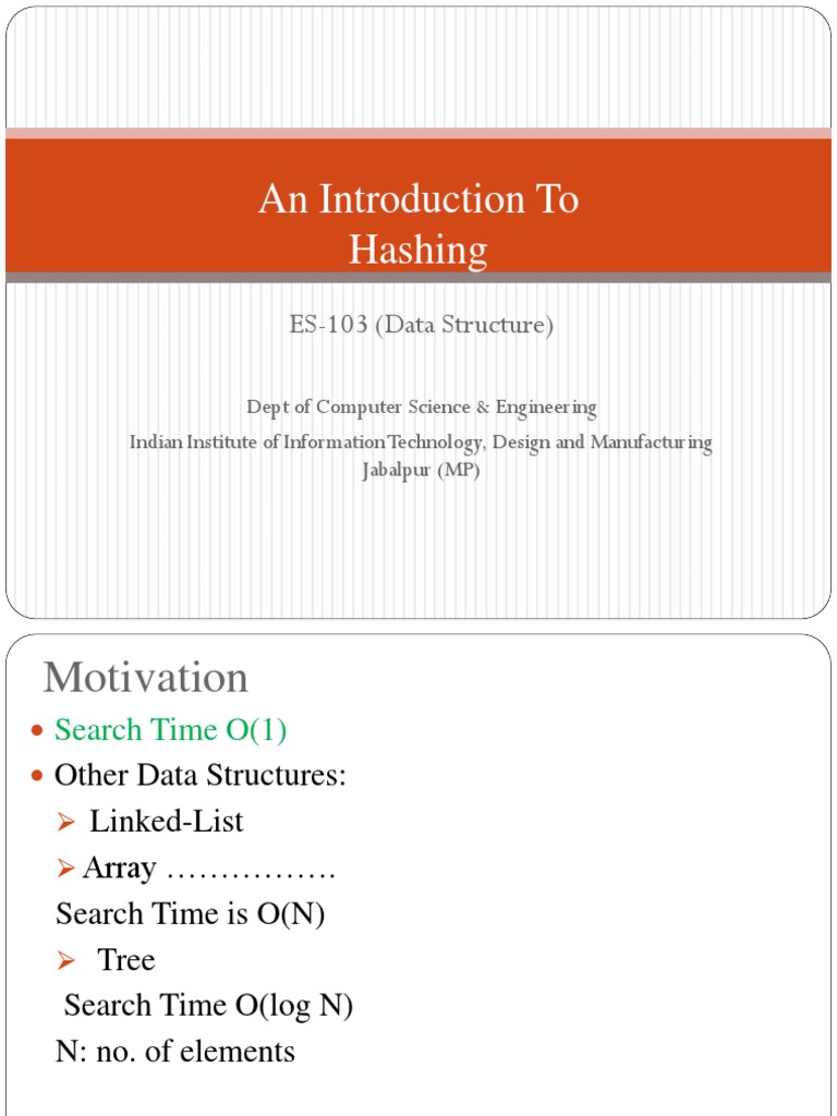 Hashing Pdf Pdf Array Data Structure Areas Of Computer Science 4391