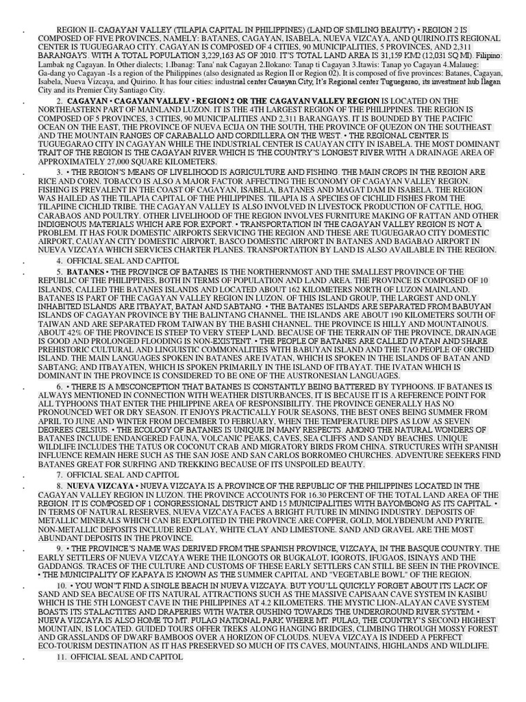 Region II, Philippines | PDF | Nature