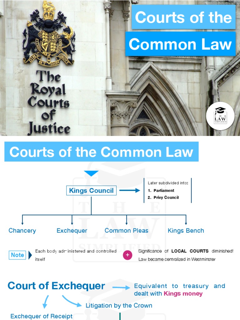 4.1 02 - HoEL - Courts of The Common Law PDF | PDF | Court Of Chancery ...