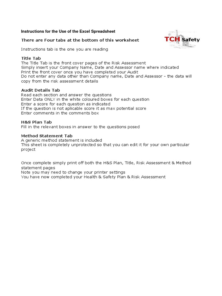 Window Installation Method Statement Risk Assessment | PDF ...