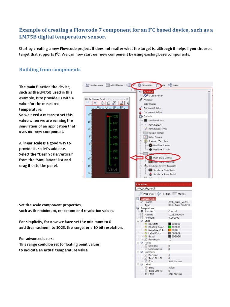 Flowcode 7 Component Creation | PDF | Sensor | Software