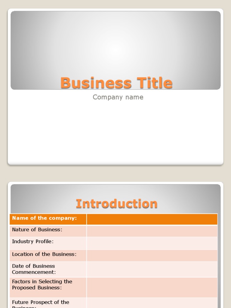 Sample Basic Slides For BP Presentation | PDF | Book Value | Depreciation