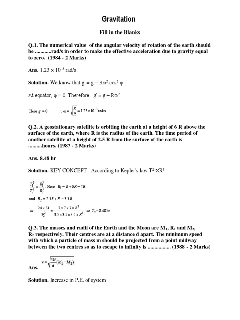 Gravitational V9SYFn3OFimPn3kmb2XY | PDF | Orbit | Mass