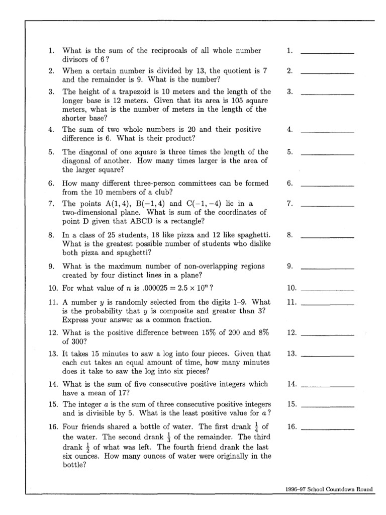 Soal English | PDF | Area | Rectangle