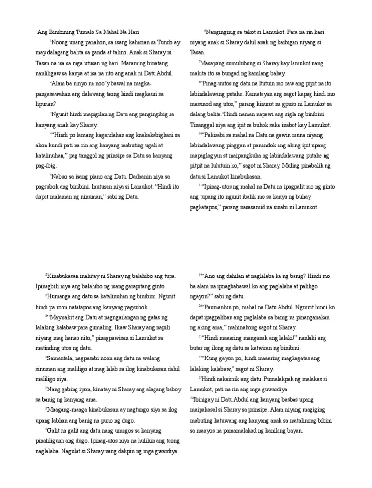 Masining Na Pagkukuwento | PDF