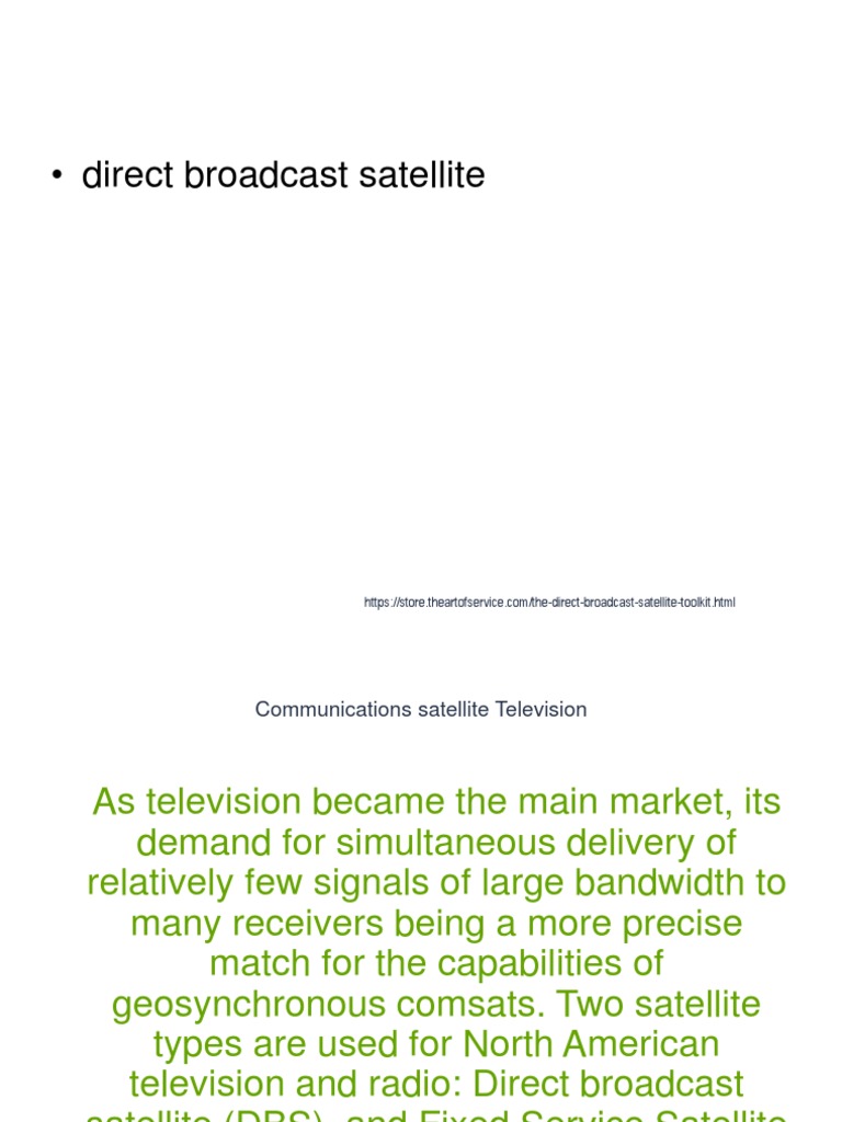 Direct Broadcast Satellite | PDF | Satellite Television ...