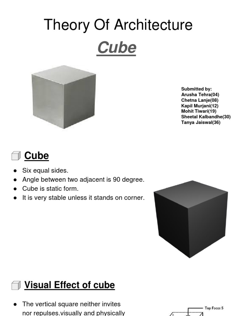Theory Of Architecture Cube Shape Pdf Art Media Architectural