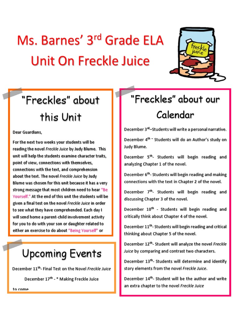 Freckle Juice Newsletter | PDF | Learning