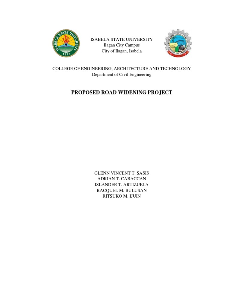 Proposed Road Widening Project | PDF