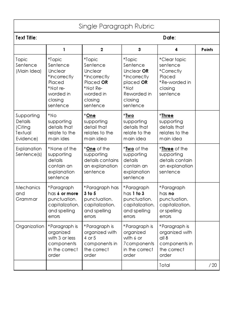 Rubric | PDF | Paragraph | Symbols