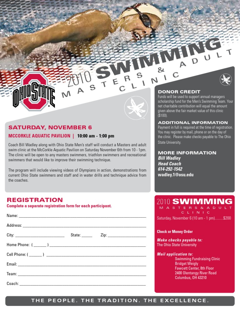 SWIM AdultclinicBrochure | PDF | Business | Sports