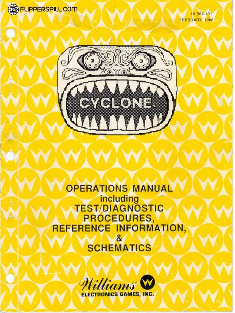 Williams 1988 Cyclone Manual Schematics PDF | PDF