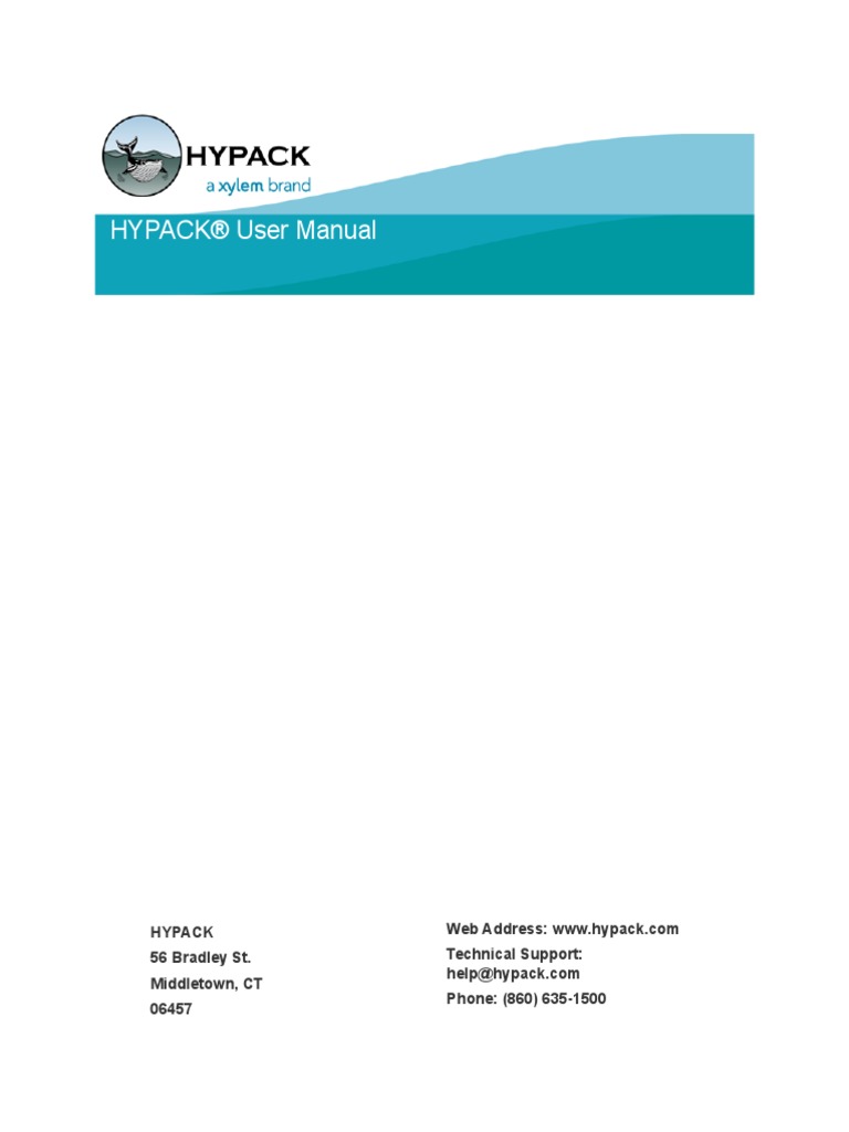 HYPACK User Manual PDF | PDF | Dredging | Geodesy