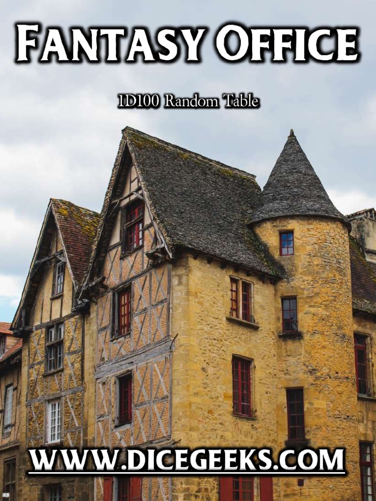 Random Search Chart 1D100 - Fantasy Office | PDF | Necklace | Jewelry