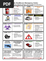 Standardized Emergency Color Codes | PDF | Emergency | Dangerous Goods