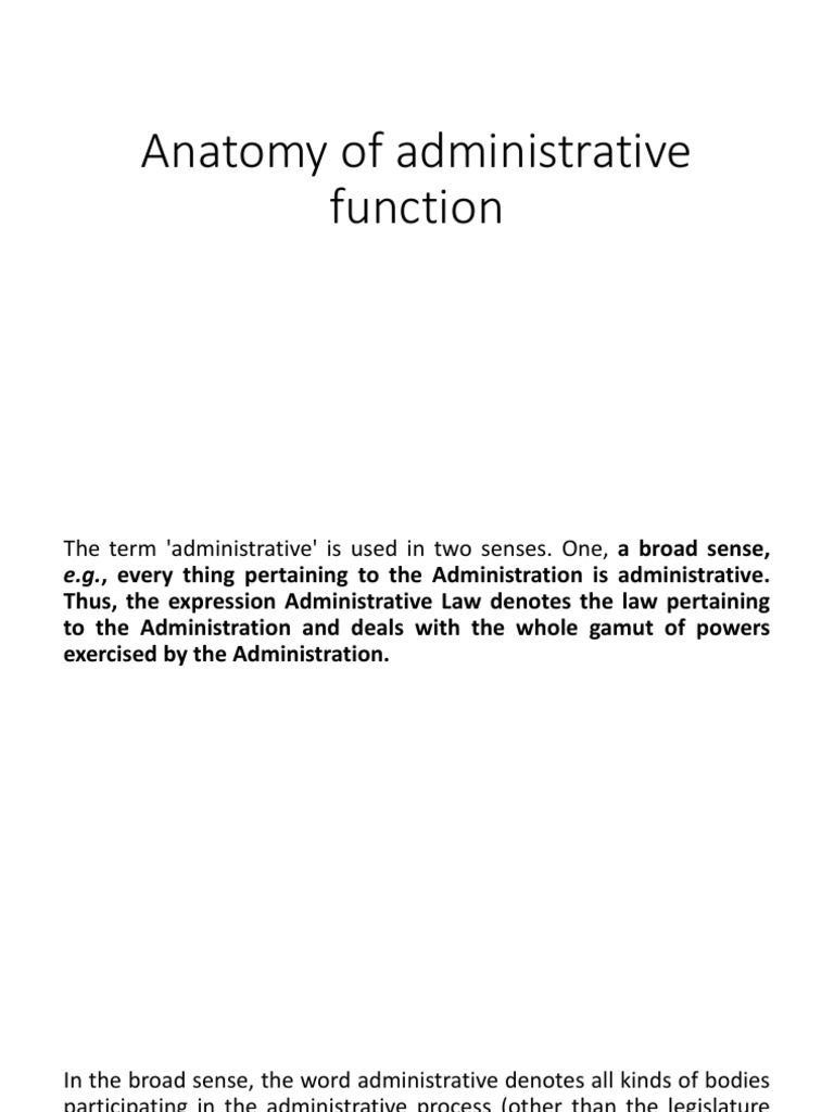 Anatomy of Administrative Action | PDF | Judiciaries | Legislature