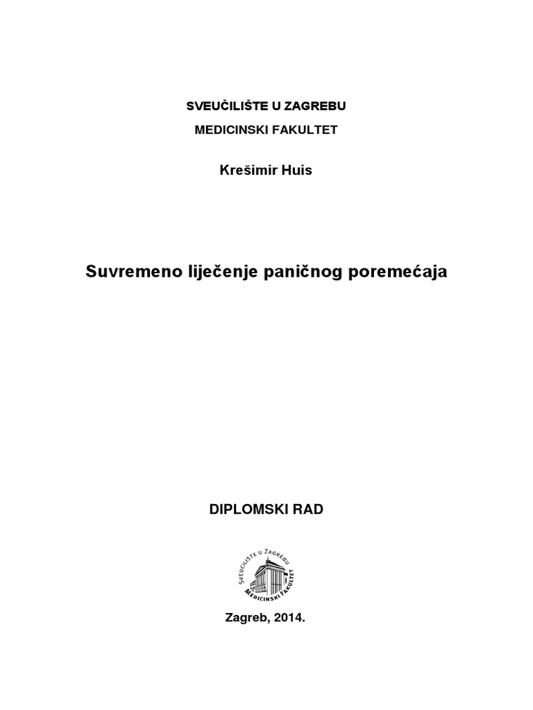 Panicni Poremecaj | PDF