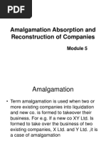 Amalgamation Journal Entries | PDF | Equity (Finance) | Business Law