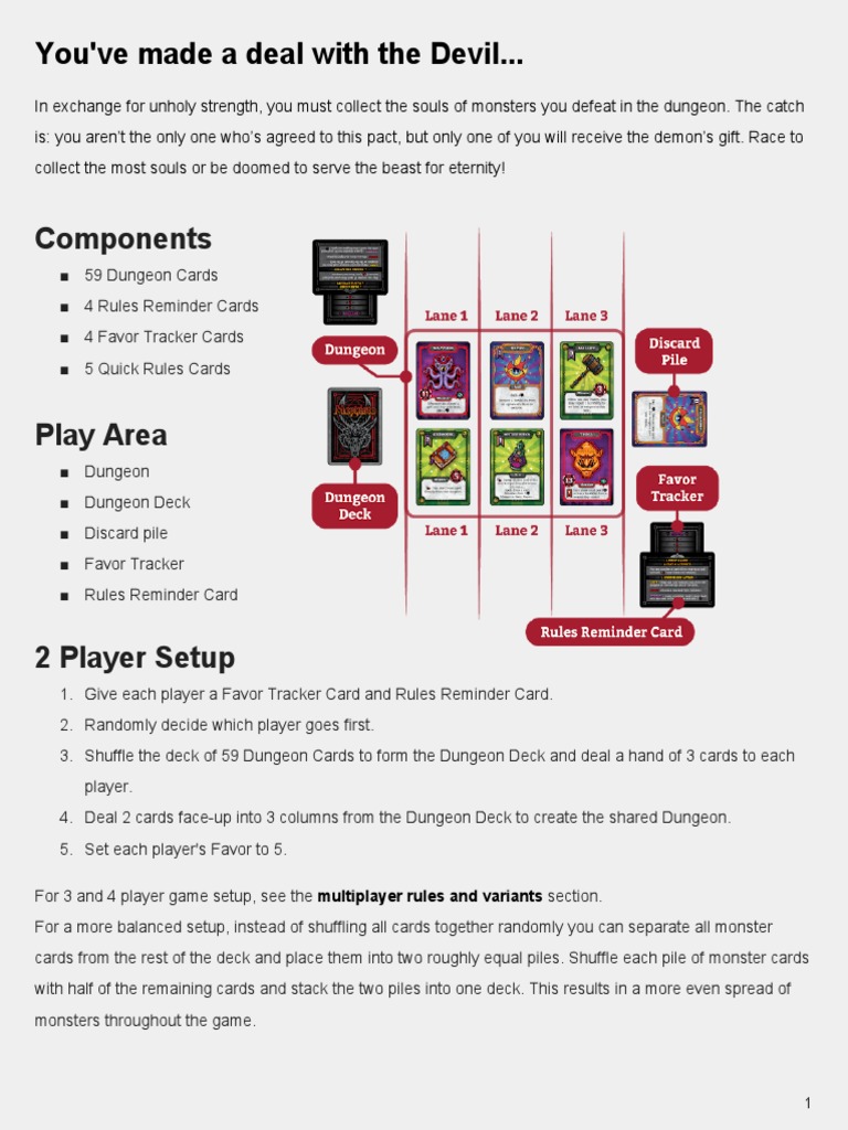 Mephisto The Card Game | PDF | Playing Cards | Games Of Chance