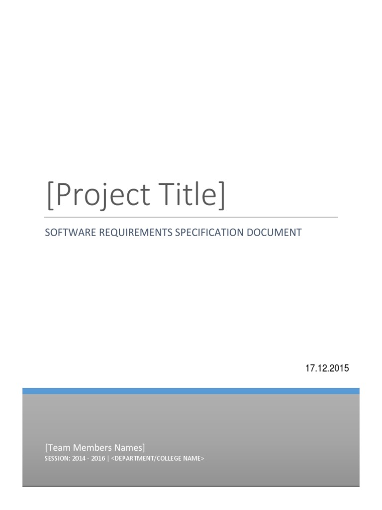 SRS Document Template | PDF | Application Programming Interface | Specification (Technical Standard)