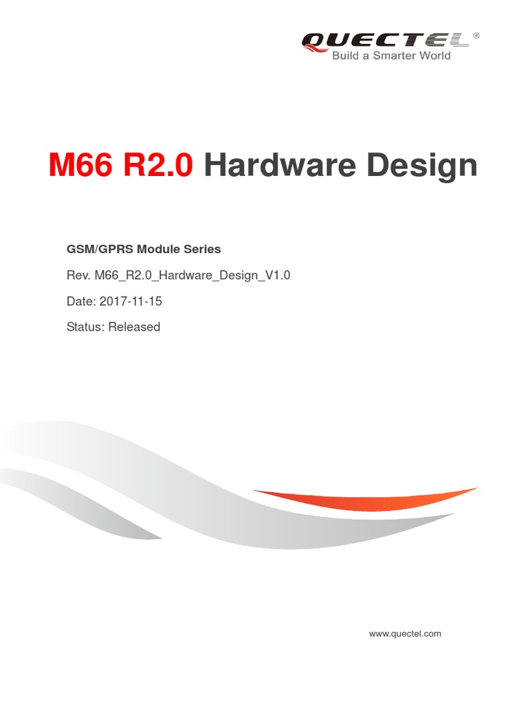 Quectel M66 R2.0 Hardware Design V1.0 PDF | PDF | General Packet Radio ...