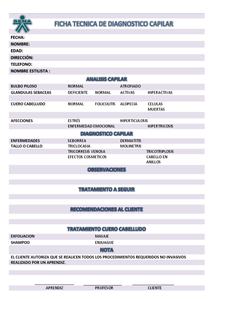 Ficha de Diagnostico | PDF | Enfermedades y trastornos | Especialidades Medicas