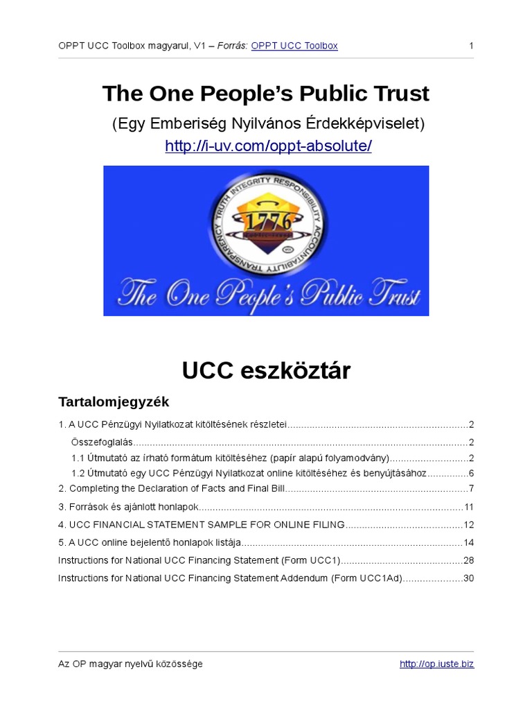Oppt Ucc Toolbox Magyarul v1 | PDF