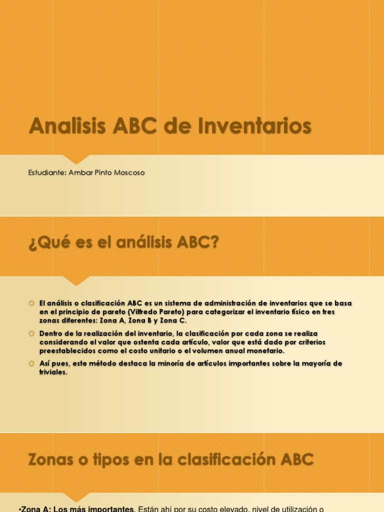 Analisis ABC de Inventarios | PDF | Business