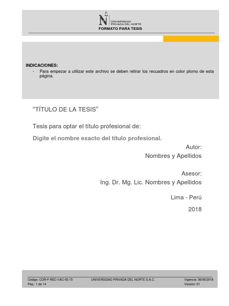 15. Formato para Tesis 2019.docx | Estilo APA | Hipótesis