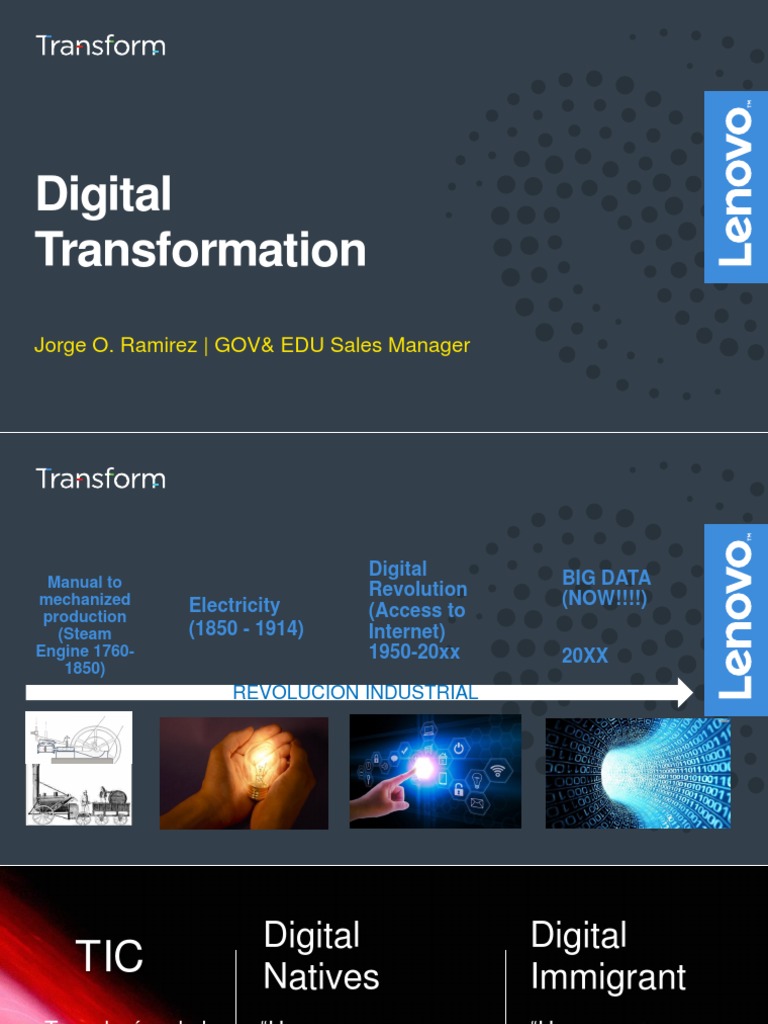 Digital Transformation | PDF | Lenovo | Computing And Information ...