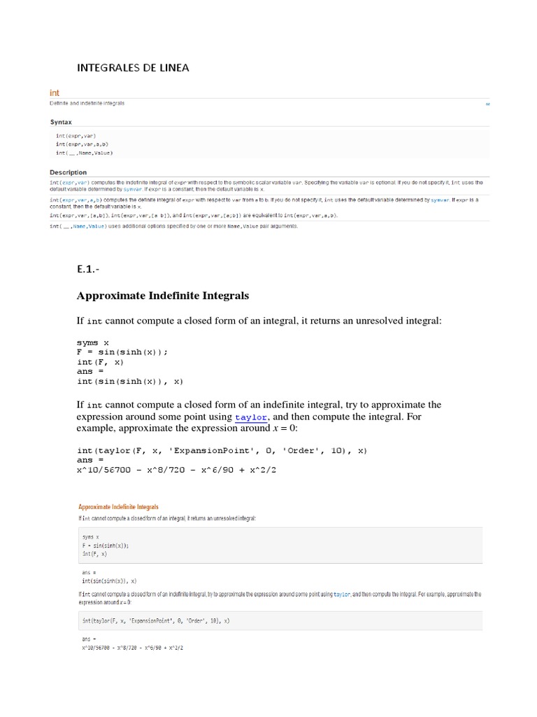 Integrales de Linea | PDF