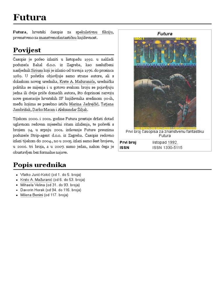 Futura - SF Casopis | PDF