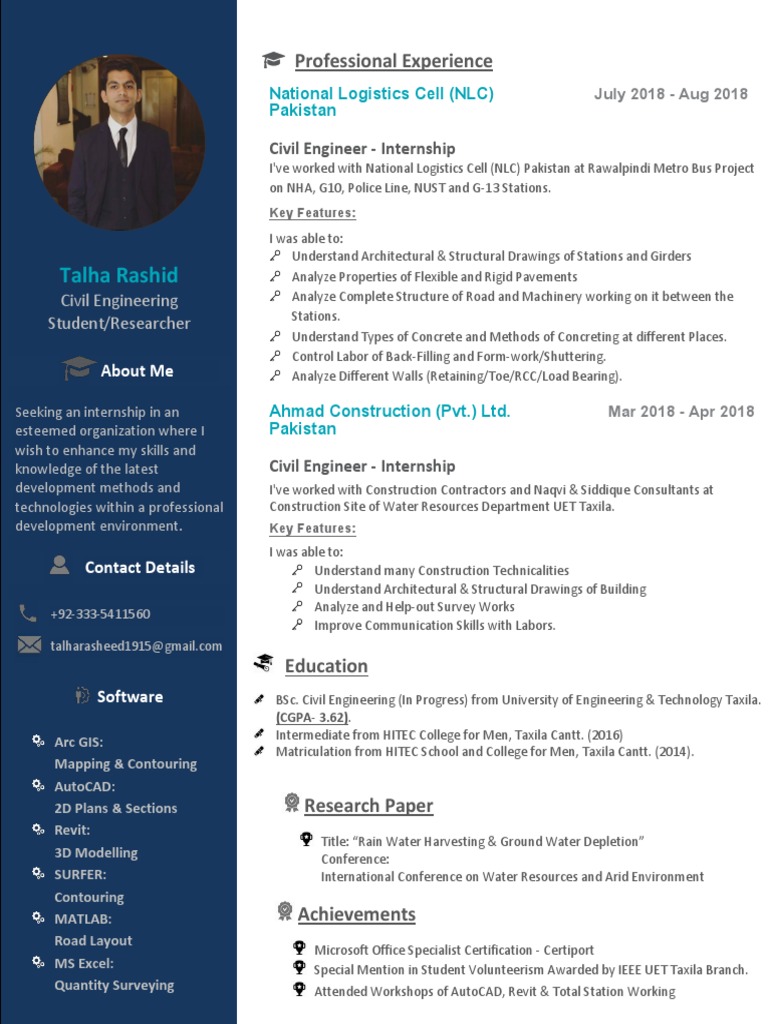 National Logistics Cell (NLC) Pakistan: Talha Rashid | PDF | Civil ...