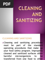 LEsson 2 Sanitizing Cleaning - PPT New | PDF | Disinfectant | Foods