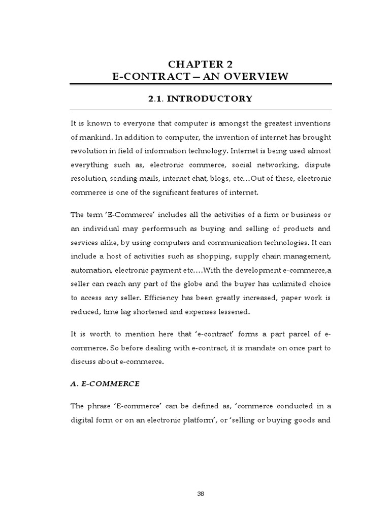 E Contracts PDF | PDF | E Commerce | Offer And Acceptance