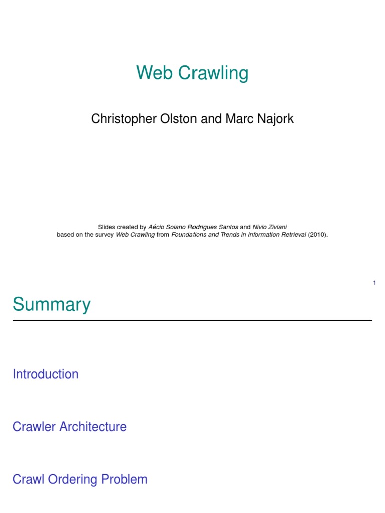 Web Crawling Architecture And Challenges Pdf Domain Name System