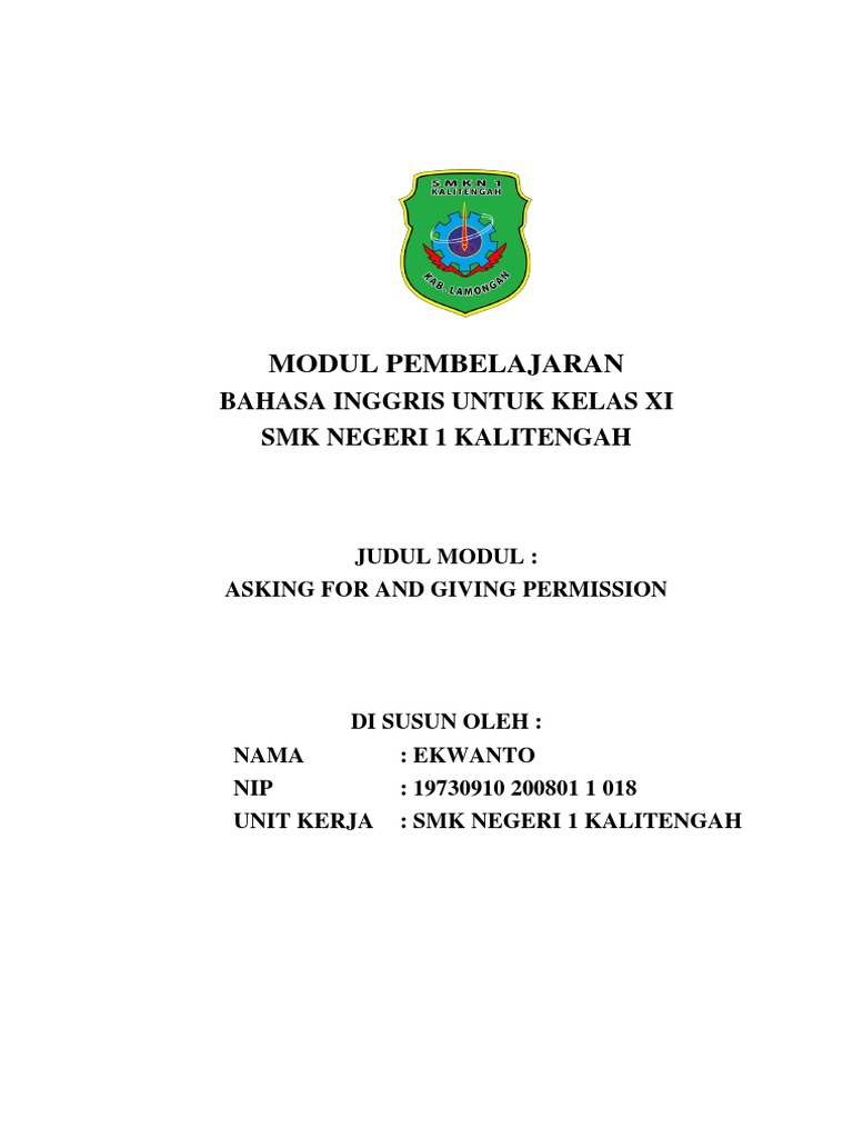Kata Pengantar Modul | PDF