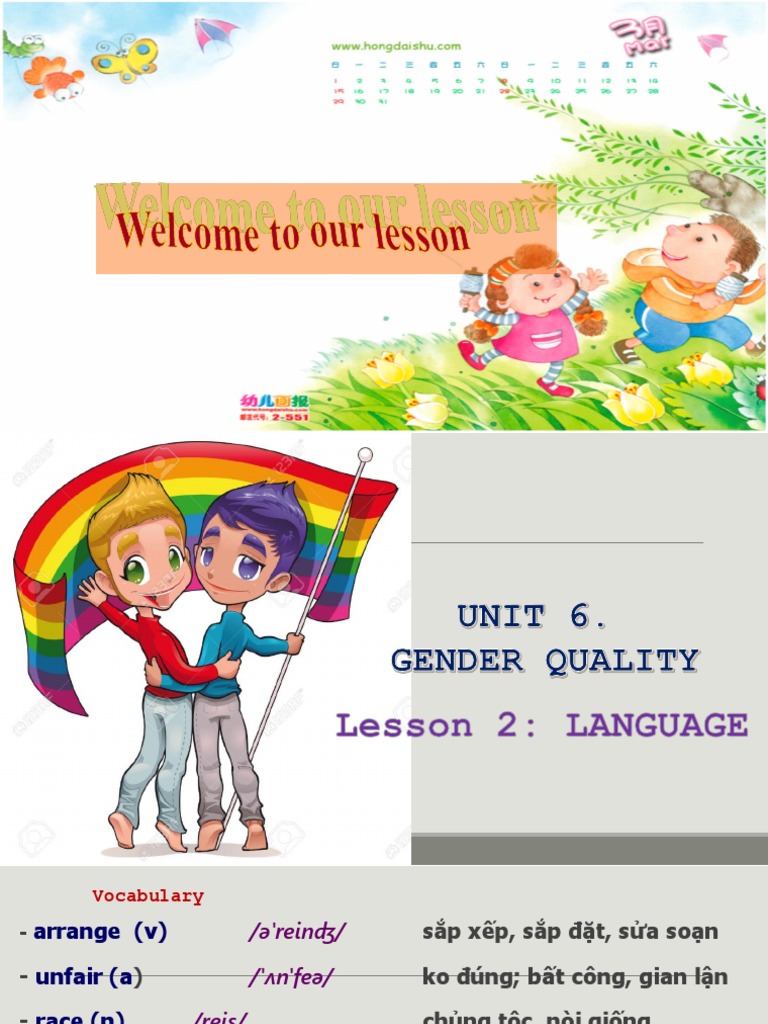 Unit 06 Gender Equality Lesson 2 Language.ppt | Stress (Linguistics ...