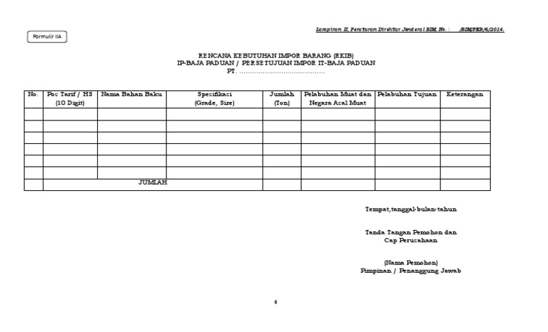 Form Iia (Rkib) | PDF