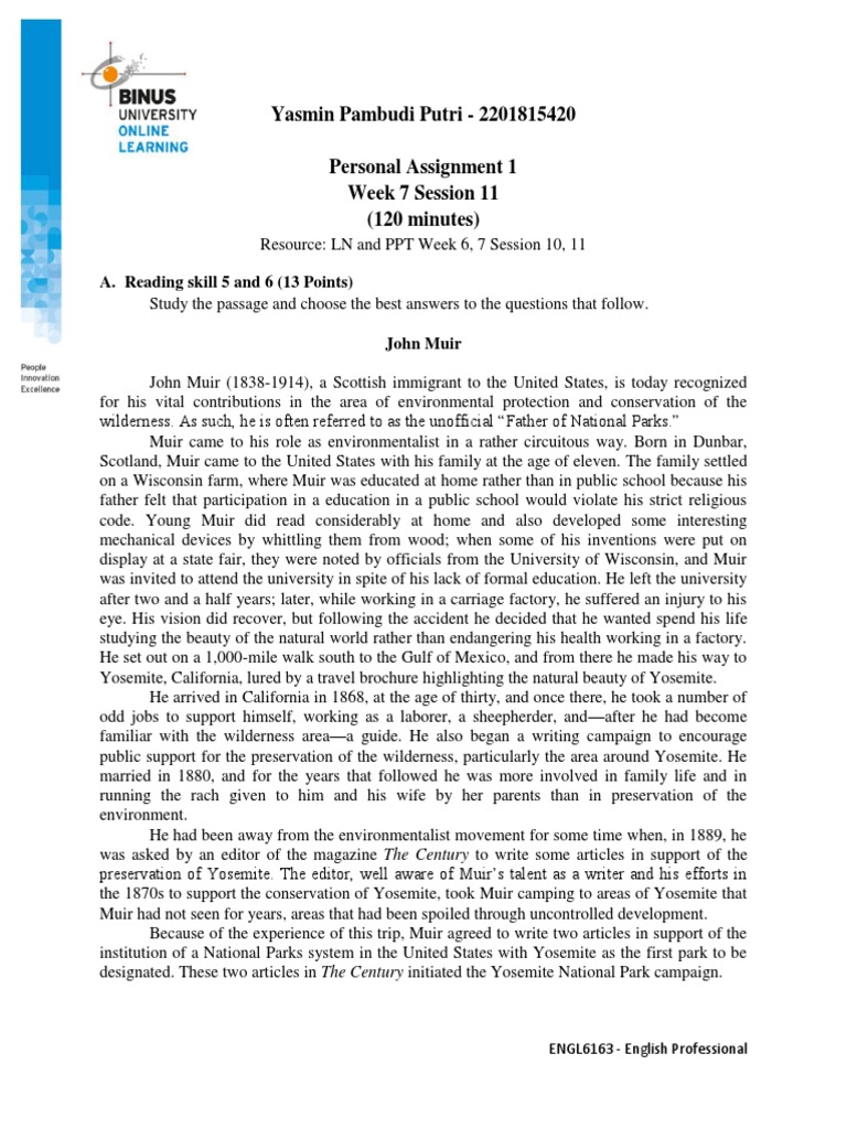 John Muir: Father of National Parks | PDF | Sioux | John Muir