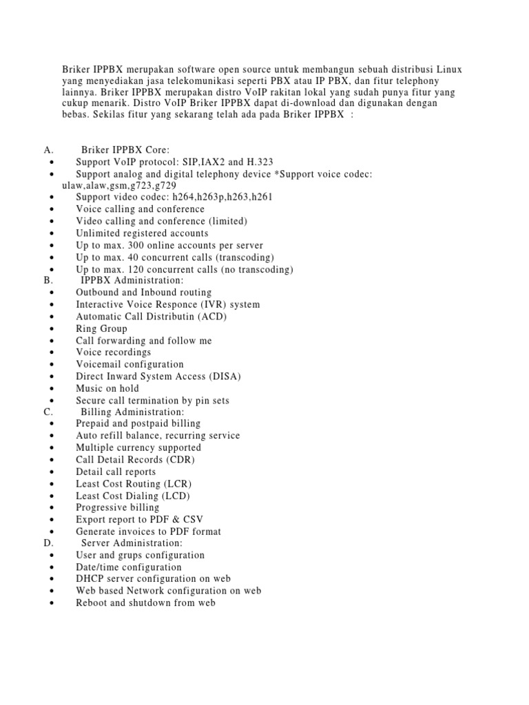 Briker IPPBX Merupakan Software Open Source Untuk Membangun Sebuah Distribusi Linux Yang ...