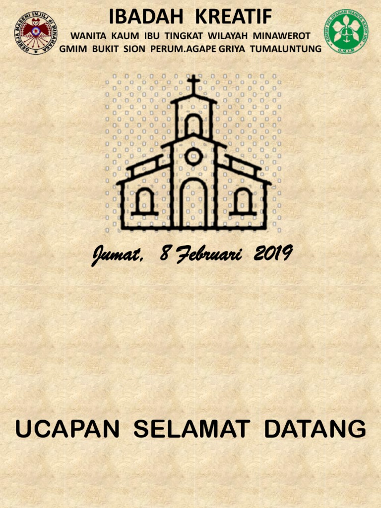 Slide-Ibadah Kreatif Wki Tingkat Wilayah 8-02-2019 | PDF