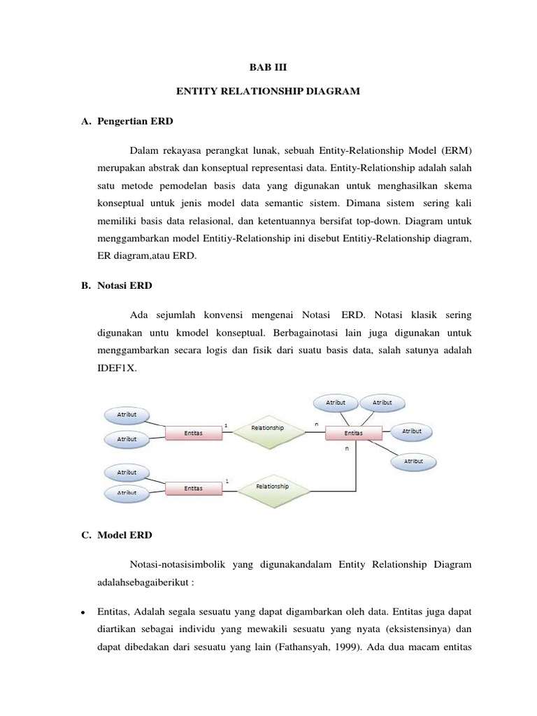Panduan Lengkap Entity Relationship Diagram (ERD) | PDF