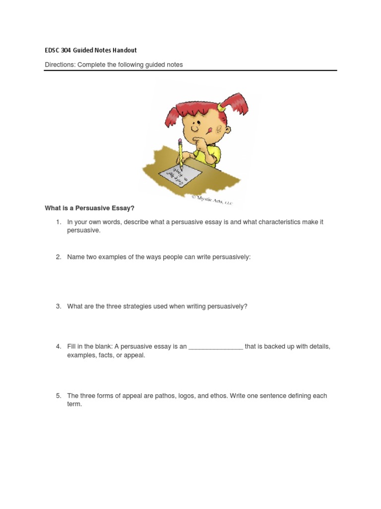 edsc-304-guided-notes-handout-what-is-a-persuasive-essay-pdf